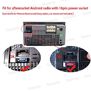 Strpump 16pin Car Radio Stereo Power Retrofit Harness Cable Wire for Mazda 6 Atenza CX-5 2013+ w/Bose Amp Retain OEM Rearview Camera USB Adapter