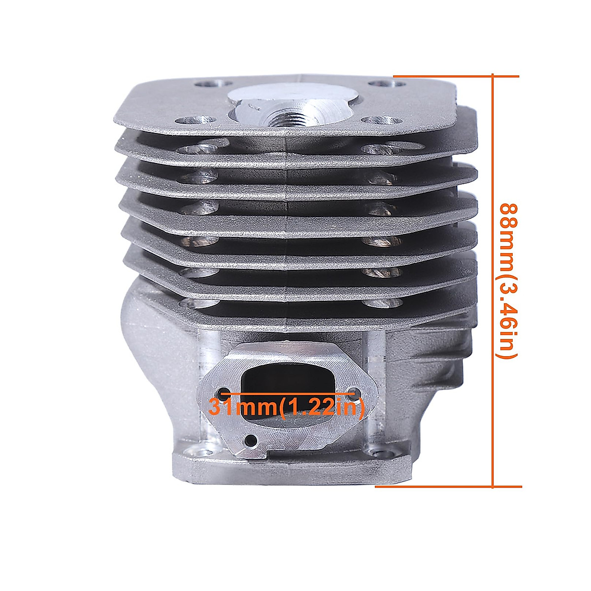 Mtanlo 48mm Cylinder Piston Pin Ring Top End Kit for Husqvarna 261 262 262XP 262XPH Chainsaw 503907971 503541171 503541172