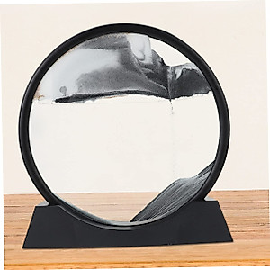 Abaodam 3D Sand Painting Hourglass Sand Art Liquid Motion Bookshelf Decoration Sand Painting Art Flowing Sand Picture Moving Sand Art Large Desktop Art Toys 3D Sand Art Water Office Sports