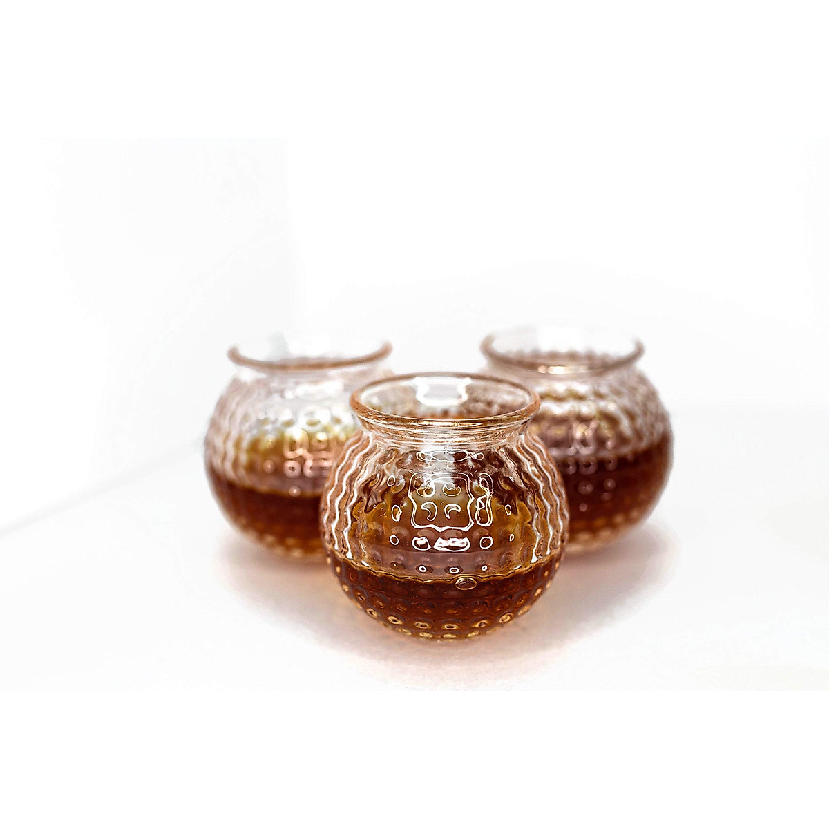 Golf Ball Shaped Shot Glasses - Set Of 3 - Perfect Present For Golf Enthusiasts - Novelty Shot Glasses For Men - Novelty Shot Glass For Dad - Golfer Barware For Men And Women