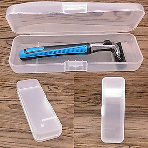 Gracefulvara White Transparent Shaving Box for Shaver Razor