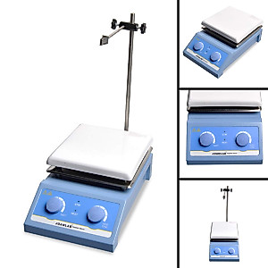 JoanLab SH-4 Magnetic Stirrer Hot Plate, 380°C Ceramic Hotplate, 5L Large Capacity, 0-1600 RPM Mixing Speed, for Laboratory Heating and Stirring with 1 Year Warranty