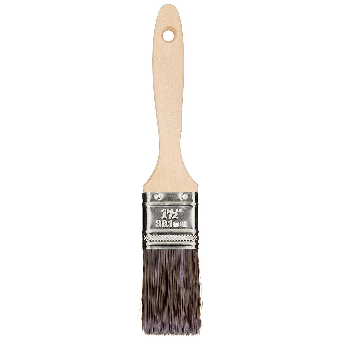 Amazon Basics 1-1/2" Flat Edge Master Pro Paint Brush, Brown