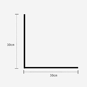 PIBM Stylish Simplicity Shelf Wall Mounted Floating Rack Wooden Background Wall Living Room 6 Pieces Set,30X30Cm,2 Colors Avaliable, Blackwhite Combination