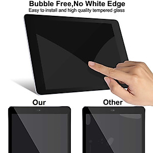 onn. 10.1 Tablet Screen Protector ( Model: 100011886 ) , Tempered Glass Film [ AntiFingerprints ] [ Touch Sensitive ] [ Case Friendly ] 9H Hardness Protective Film Screen Protector for onn. 10.1