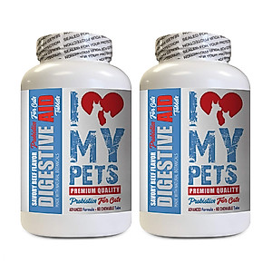 I LOVE MY PETS LLC cat Digestive Support - CAT Digestive AID - Healthy PROBIOTICS - Chews - probiotics for Cats with Constipation - 120 Treats (2 Bottles)