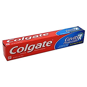 Colgate Toothpaste Cavity Protection Regular 2.5 Ounce (6 Pieces) (73ml)