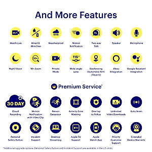 Canary Flex Outdoor Indoor Home Security Camera | Weatherproof, Wire-free or Plugged in, 2-Way Talk, Person Detection, Motion Alert, Works with Alexa, Google Assistant, Baby Monitor, WiFi IP