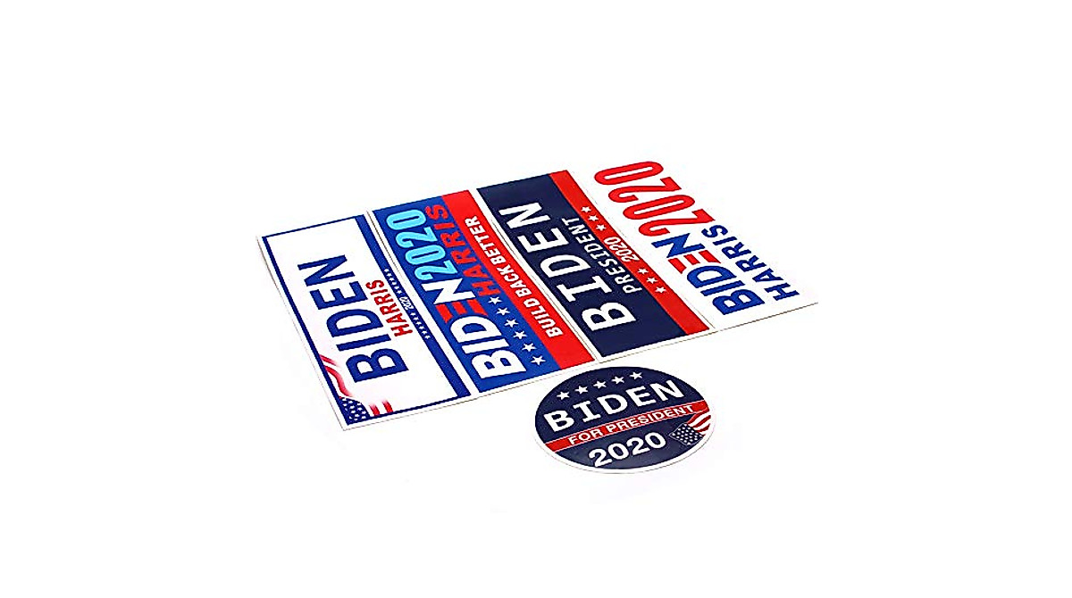 Guppyhill Biden 2020 Bumper Stickers - 5 Unique Designs