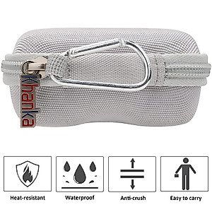 khanka Hard Travel Case Compatible with iWALK/Charmast/KKD/Abnoys/VEGER/Taegila Small Portable Charger 3350mAh 4500mAh 4800mAh 5000mAh 5200mAh 8000mAh Ultra-Compact Power Bank, Case Only (White)