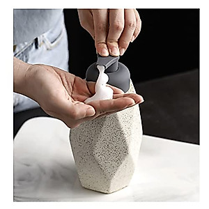 QTBH Soap Dispenser Ceramic Liquid Foam Soap Dispenser Portable Shampoo Conditioner Body Wash Lotion Pump Bottle Bathroom Accessories Soap Pump (Color : A1)