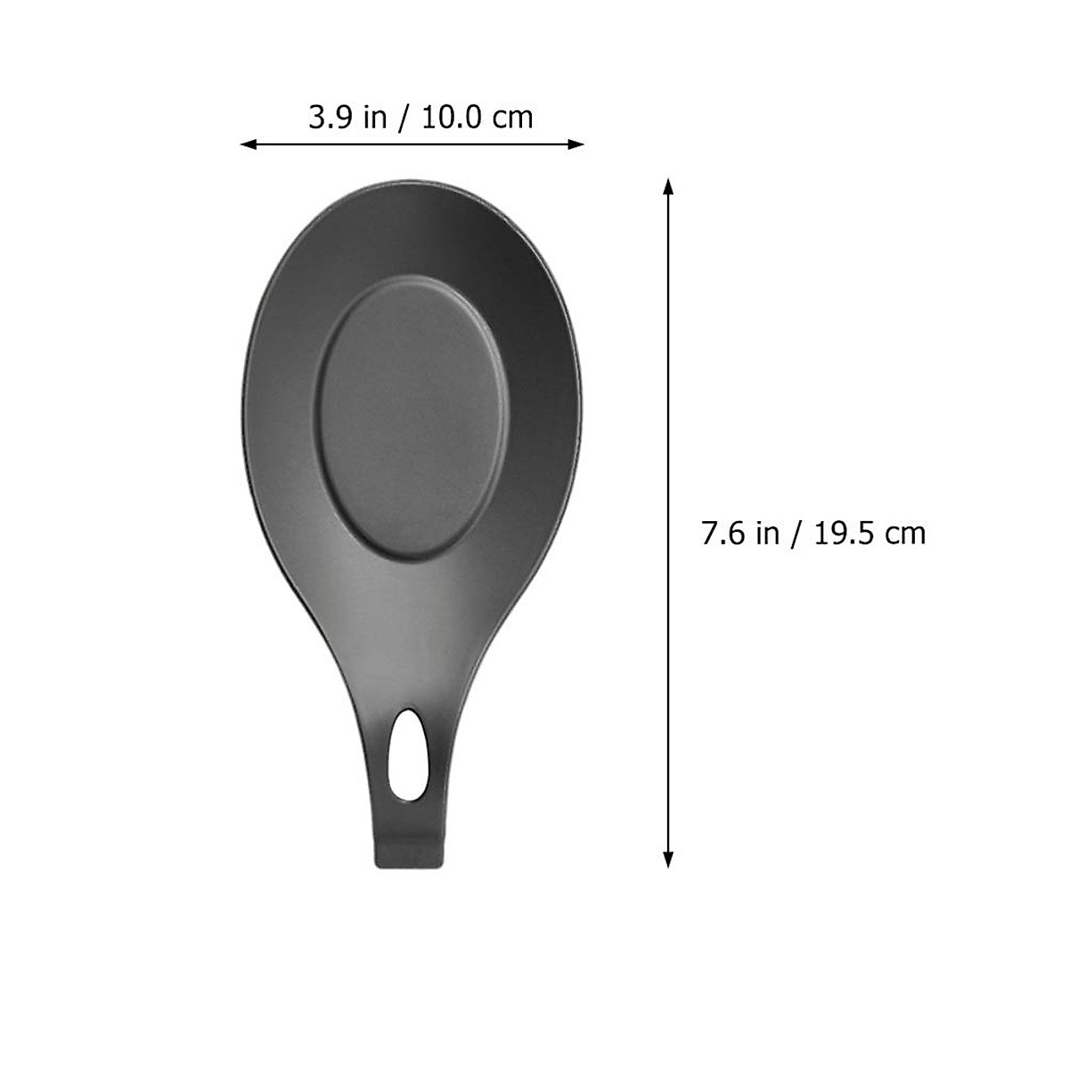 Cabilock 2pcs Silicone Spoon Mat Cooking Spoon Holder Metal Spoon Rest Soup Ladle Holder Large Spatula Holder Cutlery Rest Chopstick Silicon Utensils Tablespoon Silica Gel Food Grade