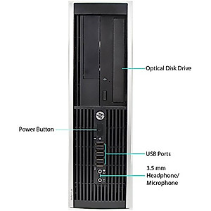 HP Elite High Performance Desktop Computer Tower PC (Intel Ci5-2400, 8 GB Ram, 128 GB SSD + 500 GB HDD, WiFi, DVD-RW, Keyboard Mouse) 17inch LCD Monitor Brands Vary, Windows 10 (Renewed)