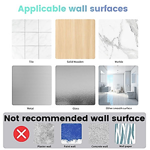 simgoonew Hand Towel Holder, Self Adhesive Black Towel Ring, SUS 304 Stainless Steel Brushed Towel Racks, Towel Bar for Bathroom Wall, Kitchen, 2 Packs