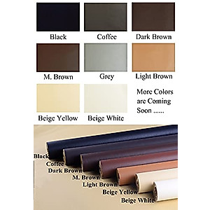 Leather Repair Patch for Couches 17X55inch Large Self-Adhesive refinisher cuttable reupholster Tape Patches kit for Couch Car Seats Furniture Sofa Vinyl Chairs Shoes Fabric Fix(Dark Brown, 17x55 inch)