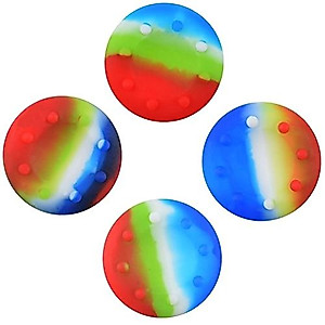 10 x Thumbstick Thumb Grip Stick Silicone Cap Cover Joystick Grips For PS4 PS3 PS2 PS4 Pro Slim Xbox One Xbox One Slim Xbox One Elite Xbox 360 Controller Rainbow (Multicoloured)