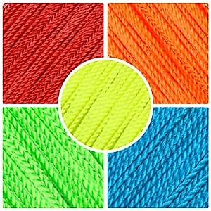 YOSTAR Yoyo Strings Professional 100% Polyester - Fits for Responsive and Non Responsive Yoyos -Yo yo Strings Pack of 50 (Red, Orange, Yellow, Blue, Green) (50pcs)