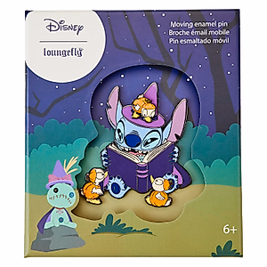 Loungefly Disney Stitch Spooky Stories Halloween 3" Collector Box Sliding Pin