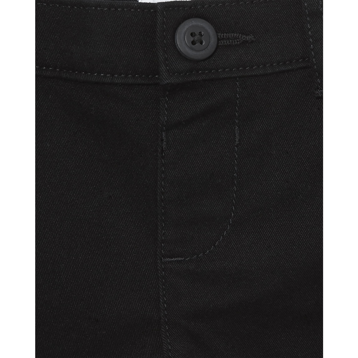 The Children's Place Baby Girls and Toddler Girls Chino Shorts, Black/Sandy/Tidal, 5T