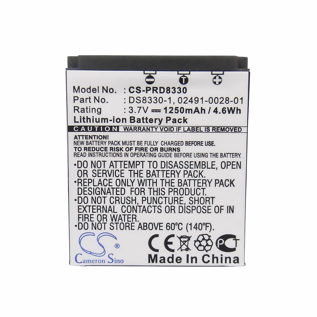 GYMSO Battery Replacement for Prima DS8330-1 DS-588, DS-8330, DS-8340, DS-8650, DS-888, DS-A350