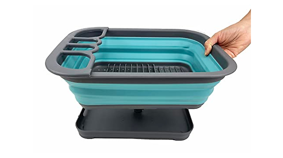 SAMMART Collapsible Dish Drainer: Space-Saving Storage