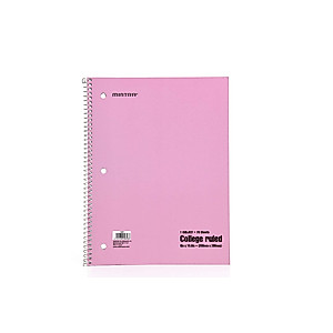 Mintra Office Spiral Notebooks - Pastel, College Ruled, 6 Pack, For School, Office, Business, Professional,70 Sheets