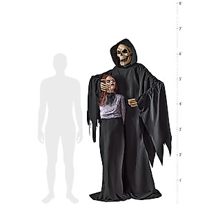 Spirit Halloween 6.6 Ft The Black Heart Animatronic | Decorations | Animated | Moving arm motions | Speaks Chilling Phrases