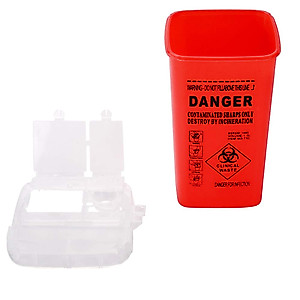 Sharps Disposal Container,5 Pack 1 Quart Needle Disposal Container