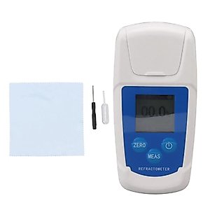 0-55% Brix Meter, Digital Brix Refractometer, 0‑55% Digital Brix Refractometer High Accuracy Brix Tester Meter for Fruit Juice Beverage Drinks Sugar Content Measuring