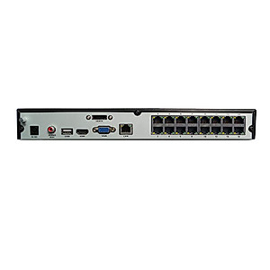 DS-7616NI-Q2/16P H.265 16 Channel PoE 4K 8MP Network Video Recorder NVR, Plug & Play, International Original English Version, Compatible with Hik Vision Hik-Connect, Hard Drive Not Included
