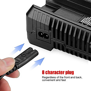 Powilling 20V MAX Battery Charger CMCB104 Compatible with Craftsman V20 Lithium Battery CMCB204 CMCB202 CMCB201 CMCB209 CMCB205 CMCB100 CMCB102 CMCB101 (Only for V12/V20 Series)