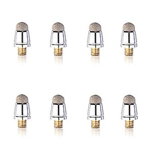 DIMPLES EXCEL Stylus Replacement Thin Fiber Tips for 7.5" Stylus Pen - 8 Pack (Replacement Tips-8 Pack)