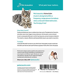 Pet Acoustics Feline Extra Calm Music SD Card