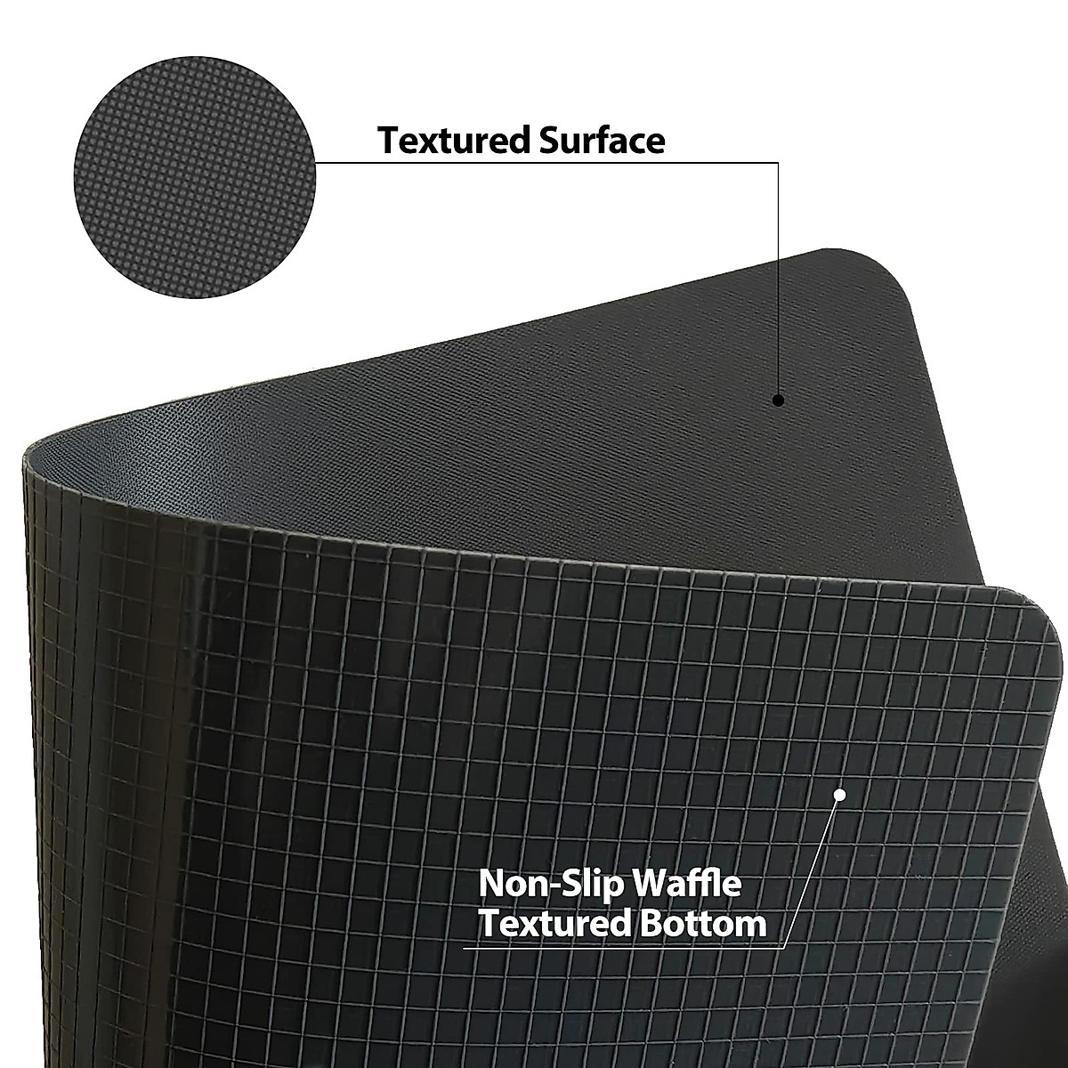 Plastic Cutting Boards for Kitchen, WK Small Flexible Cutting Board Set of 5, Non Slip Cutting Mats for Meat, BPA Free, Dishwasher Safe, Mini Size