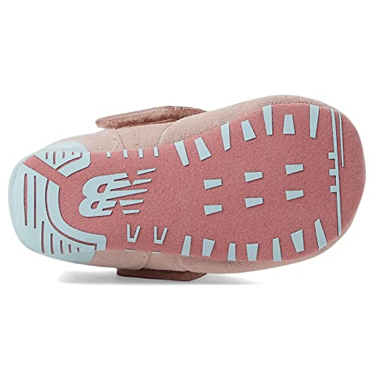 New Balance Kid's 574 V1 Crib Hook & Loop Sneaker, Pink Haze/Natural Pink, 3 Infant