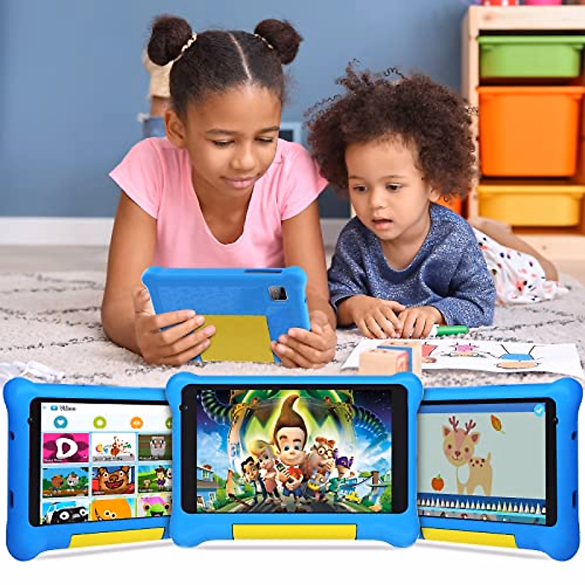 Fullant 7 inch Kids Tablet, Android 11 Tablet for Kid, 2GB RAM 32GB ROM, Quad Core Processor, Kidoz Preinstalled, Parental Control Tablets