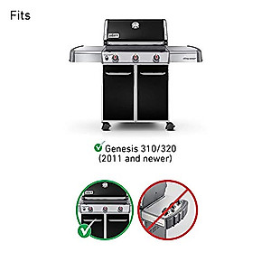 GRISUN 7628 Igniter Kit for Genesis 310 and 320 Gas Grills, 2011 & Newer (Front Mounted Control Panel) Electronic Ignitor, Electrodes Ignitions Kit Weber Genesis 300 Series Gas Grill