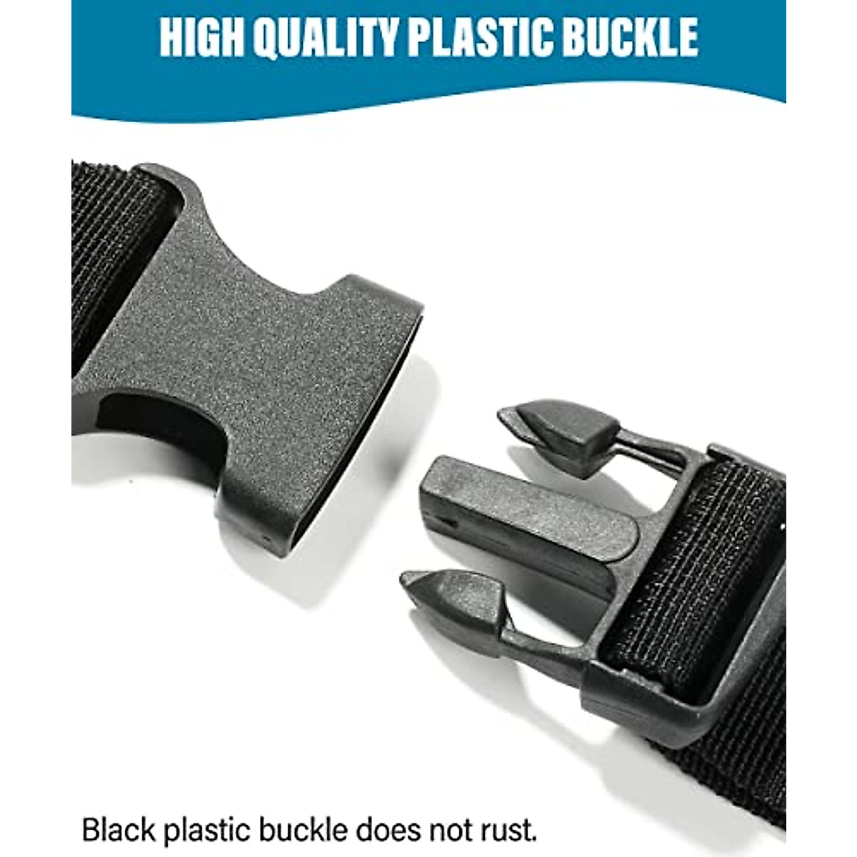 ESEWALAS 38 Inch Battery Tie Down Strap,Battery Straps for Boats,Premium Tie Down Nylon Strap with Quick Release Buckle,Battery Hold Down Strap Trailer Battery Box Strap