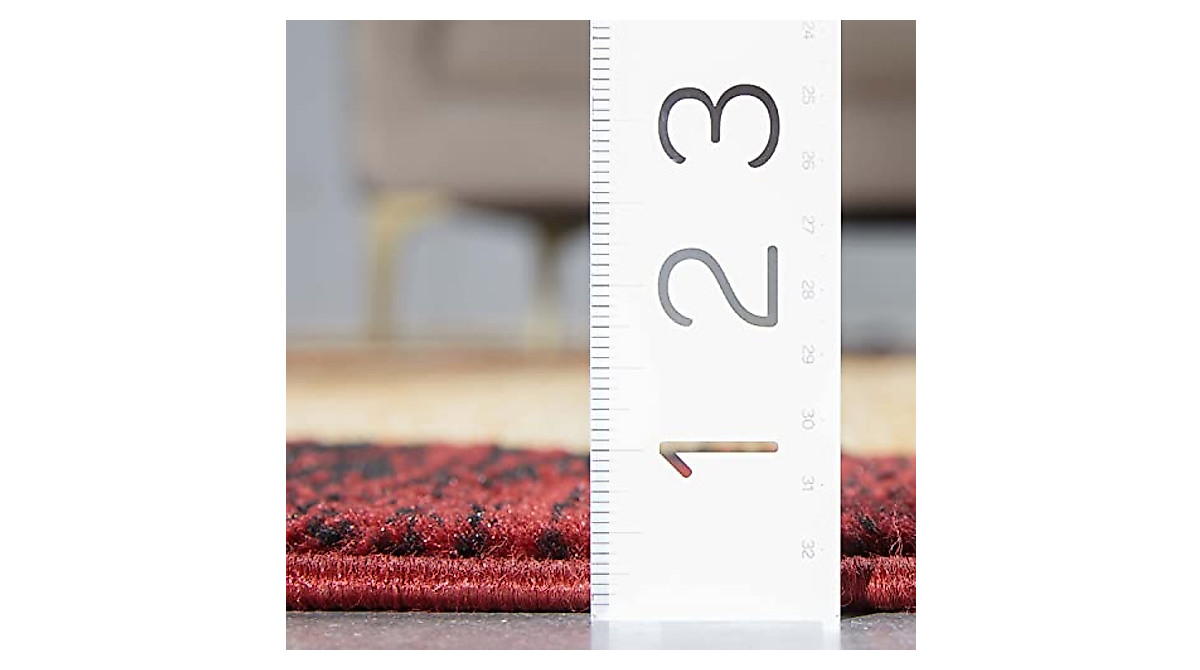 Well Woven Dulcet Bingo Rug - Modern Red Geometric Area Rug