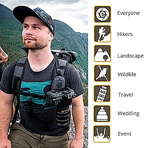 Cotton Carrier 288GREY CCS G3 Strap Shot for One Camera - Grey