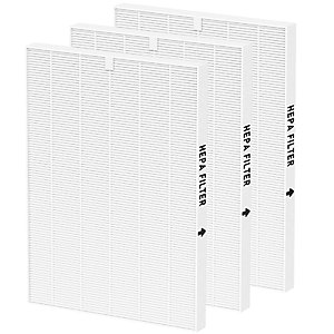 Allisfresh 116130 True HEPA Replacement Filter H Compatible with Winix 5500-2 Air Cleaner Purifier and Models AM80, 3 Pack HEPA Filter only
