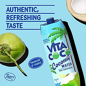 Vita Coco Coconut Water, Pure, 33.8 Fl Oz