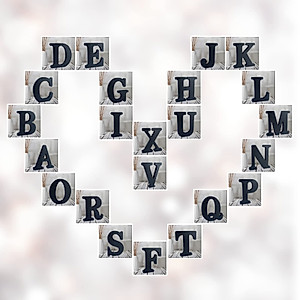 AOCEAN 4 inch Black Wood Letters Unfinished Wood Letters for Halloween Decorative Standing Letters Slices Sign Board Decoration for Craft Home Party Projects (K)