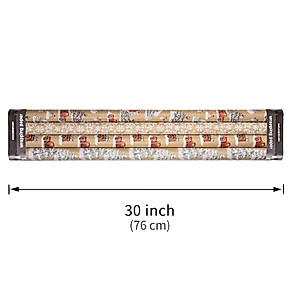 RUSPEPA Christmas Wrapping Paper, Kraft Paper - Snowflake, Snowman, Red Truck and Christmas Tree - 4 Rolls - 30 inches x 10 feet per Roll