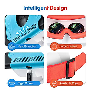 Ferbao VR Glasses/VR Headset for Nintendo Switch OLED/for Nintendo Switch