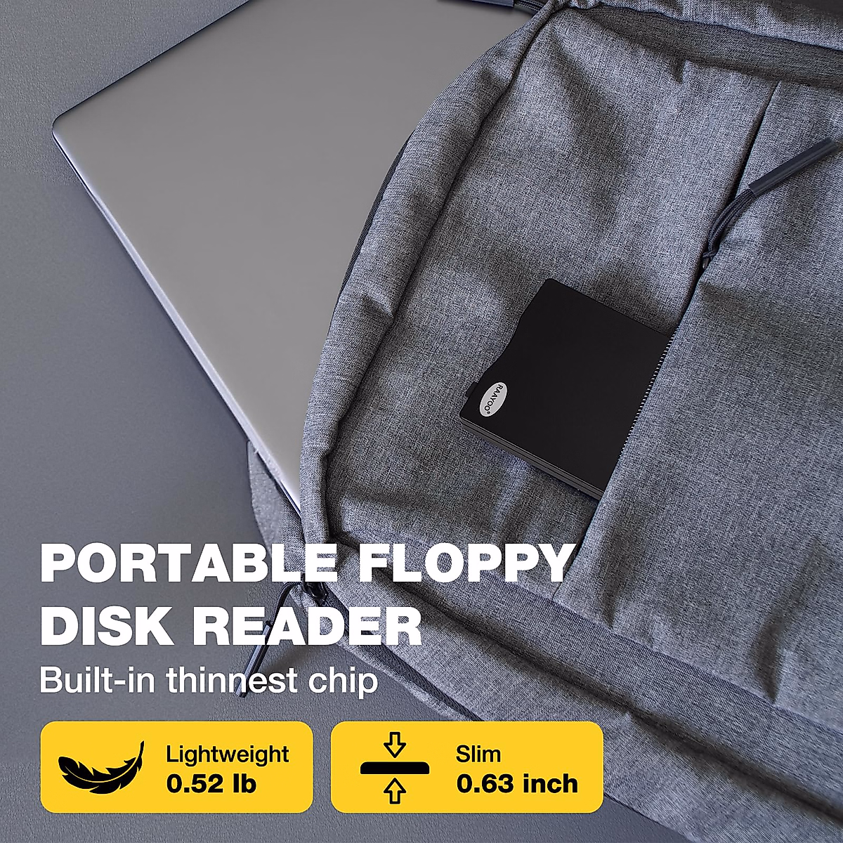 Floppy Disk Reader USB Type A/C Floppy Disk Drive/Player/Converter External 3.5 inch 1.44 MB Floppy Disc Reader Compatible with Windows 11/10/8/7/XP/2000 PC Laptop and Desktop