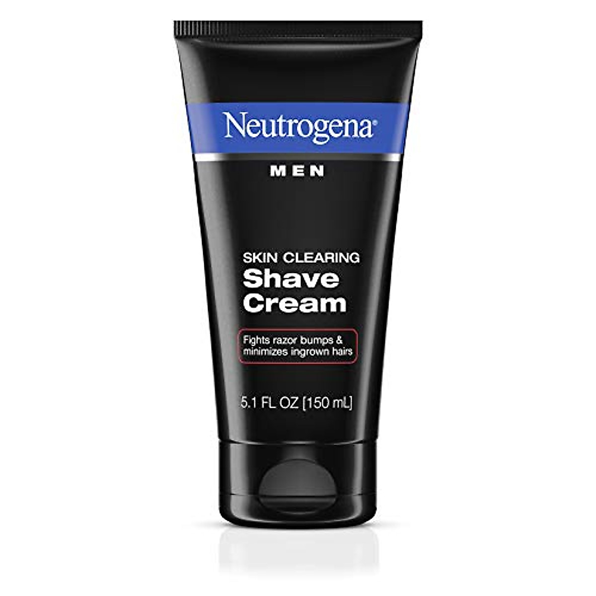 Neutrogena Men Skin Clearing Shave Cream, Oil-Free Shaving Cream to Help Prevent Razor Bumps & Ingrown Hairs, 5.1 fl. oz