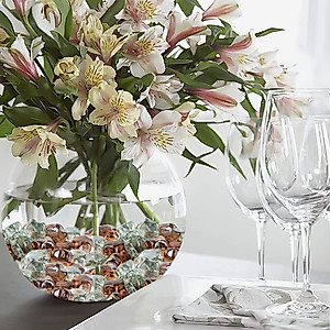 LUEYAO Star Glass Vase Filler Decorative Stars Shape Premium Glass Beads for Vases Gems Aquarium Pebbles Decorative Table Scatter Decor 1.3 LB 40 PCS