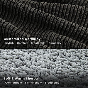 Miguel Washable Cat Beds for Indoor Cats with Removable Cushion, Easy to Wash Small Pet Sofa Bed with Side, Rectangle Bolster Kitten Bed Calming Cuddle Puppy Bed with Anti-Slip Bottom, Gray 20 Inch