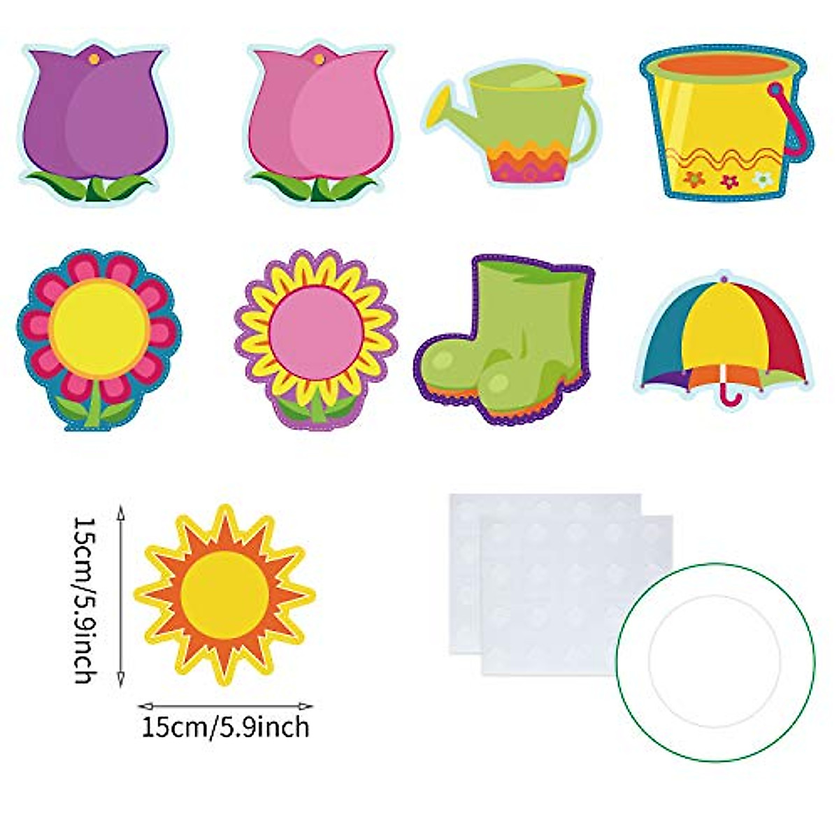 Colorful Spring Summer Cutouts for Classroom Decoration